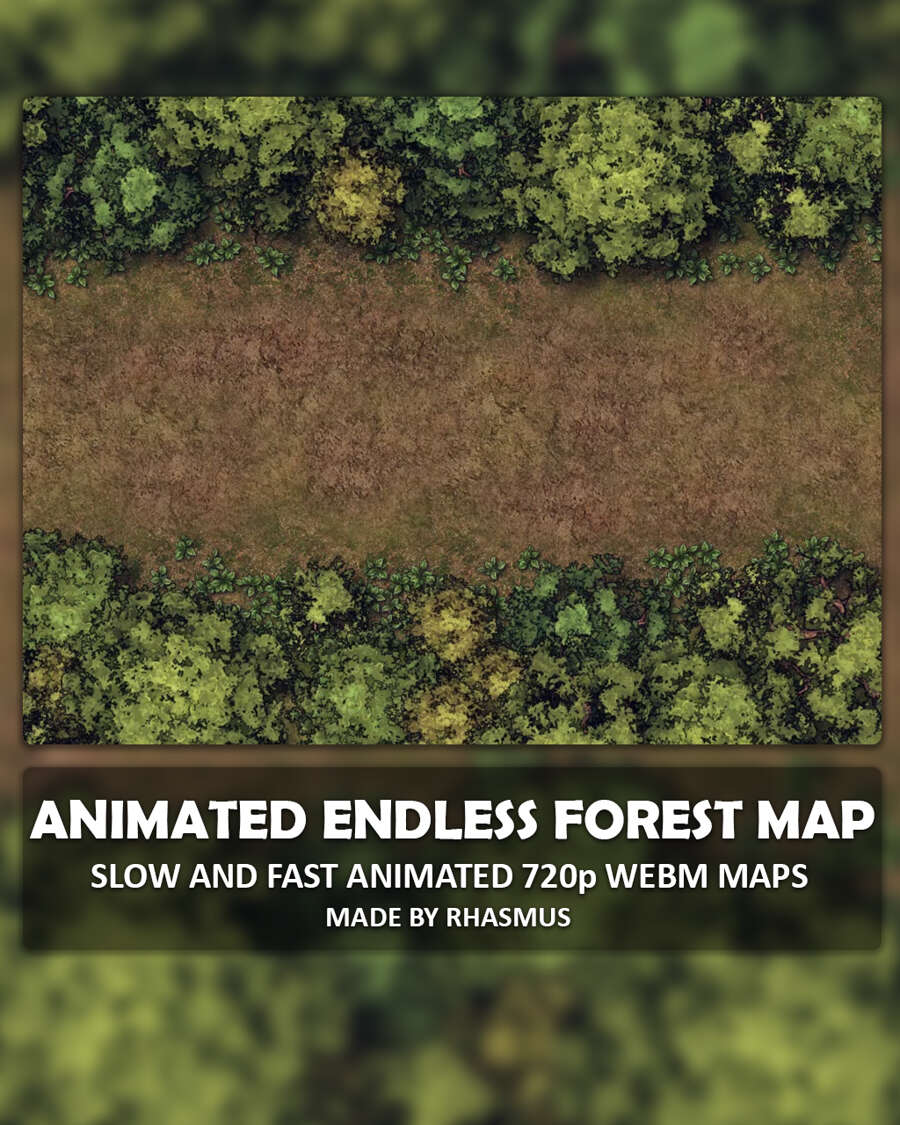Animated Endless Forest Road - Rhasmus | DriveThruRPG