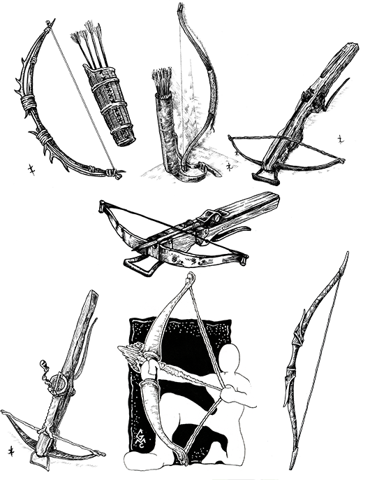 BOW_CROSSBOW_ART_PACK_1 - Ink Potion Studios | DriveThruRPG
