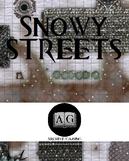 Snowy Streets - Map Pack - Archive Gaming | DriveThruRPG