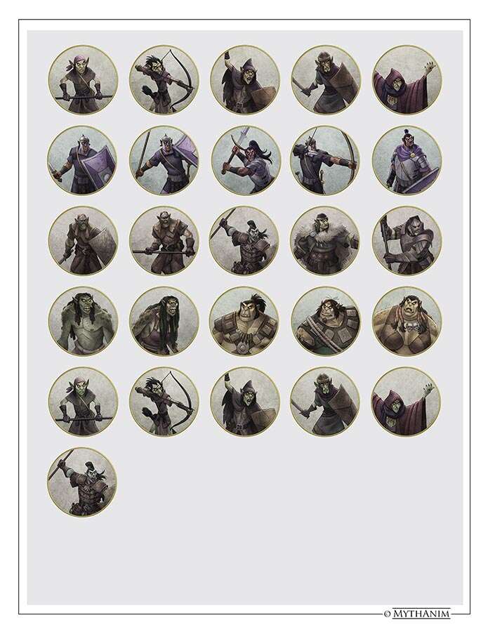 VTT Monster Tokens 01 - MythAnim | DriveThruRPG