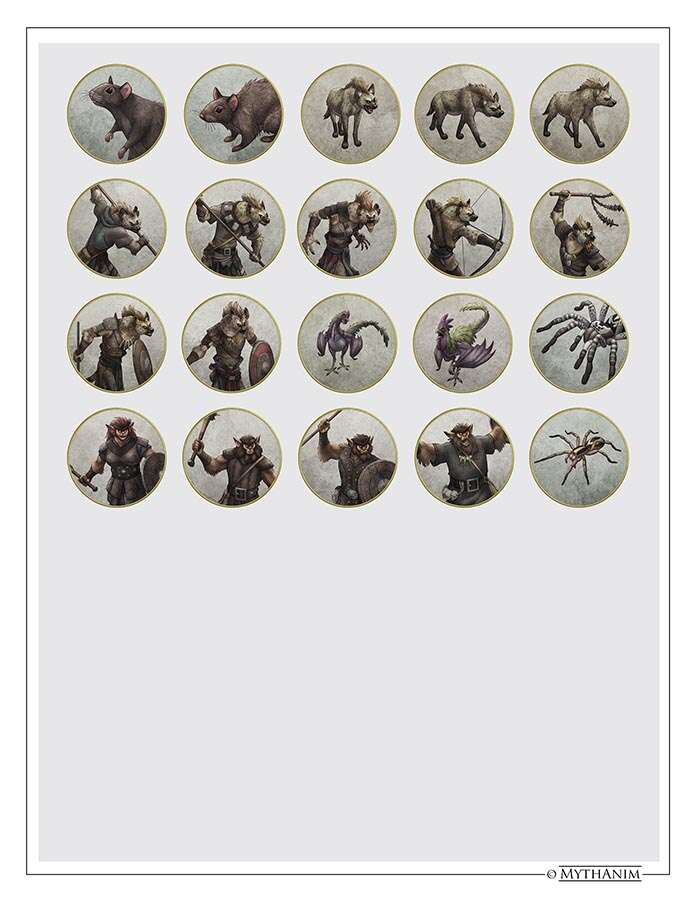 VTT Monster Tokens 02 - MythAnim | DriveThruRPG