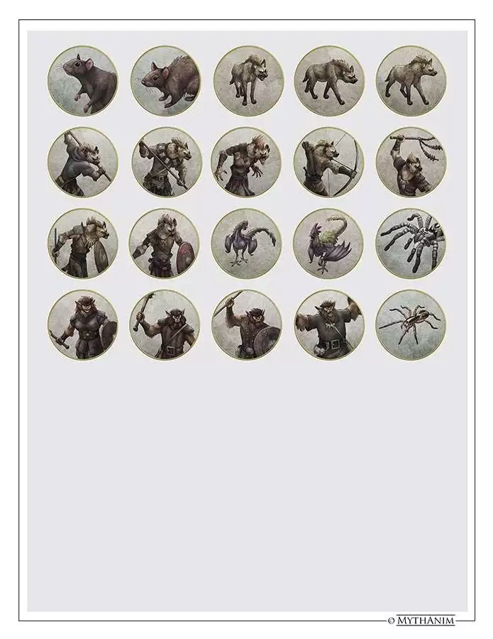 VTT Monster Tokens 02 - MythAnim | DriveThruRPG