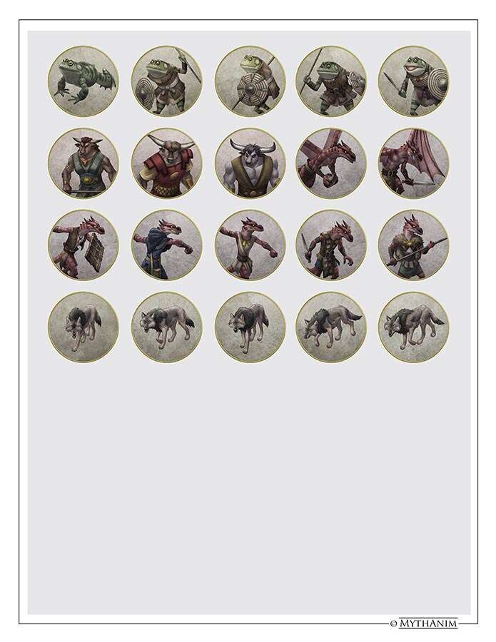 VTT Monster Tokens 03 - MythAnim | DriveThruRPG