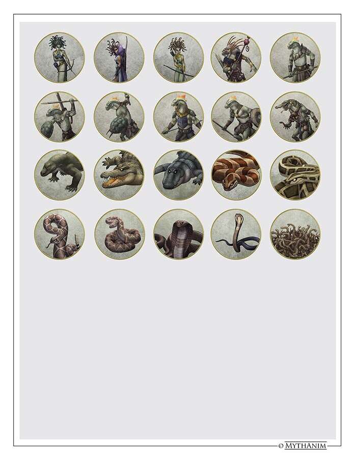 VTT Monster Tokens 04 - MythAnim | DriveThruRPG
