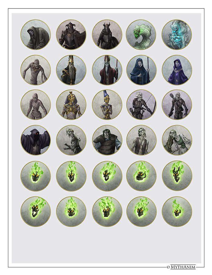 VTT Monster Tokens 06 - MythAnim | DriveThruRPG