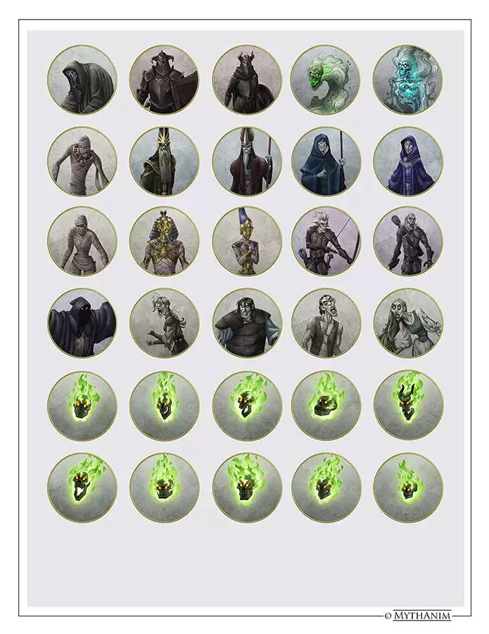 VTT Monster Tokens 06 - MythAnim | DriveThruRPG