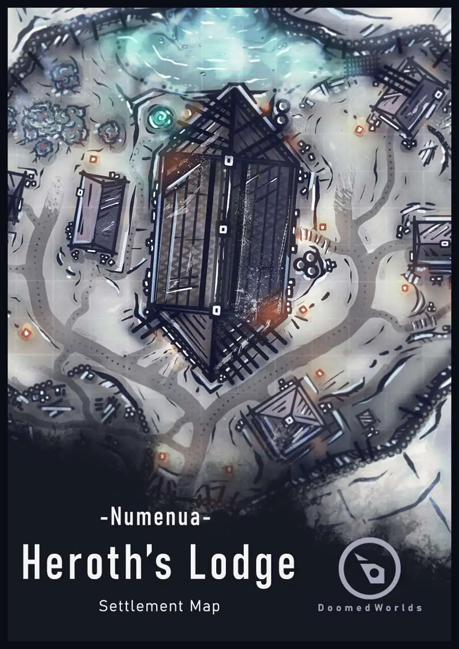 Numenua Maps: Heroth's Lodge - DoomedWorlds | DriveThruRPG