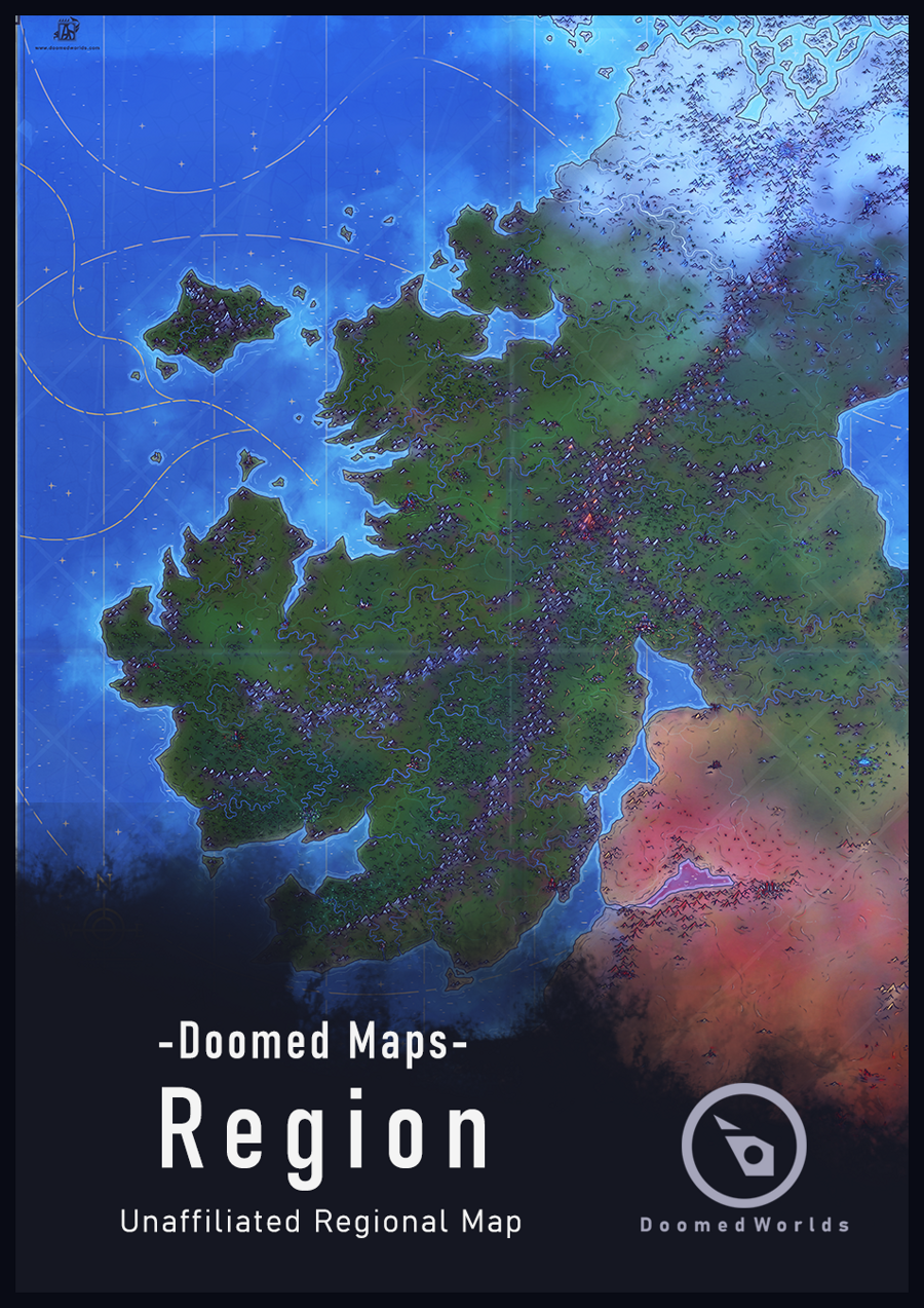 Doomed Maps: Region - DoomedWorlds | DriveThruRPG