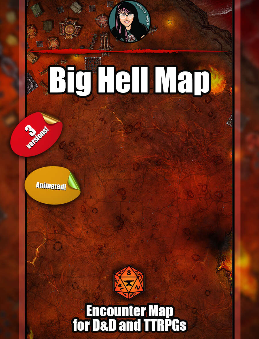 Big Hell Map with Foundry VTT support – Animated JPG/WEBM - Angela Maps ...