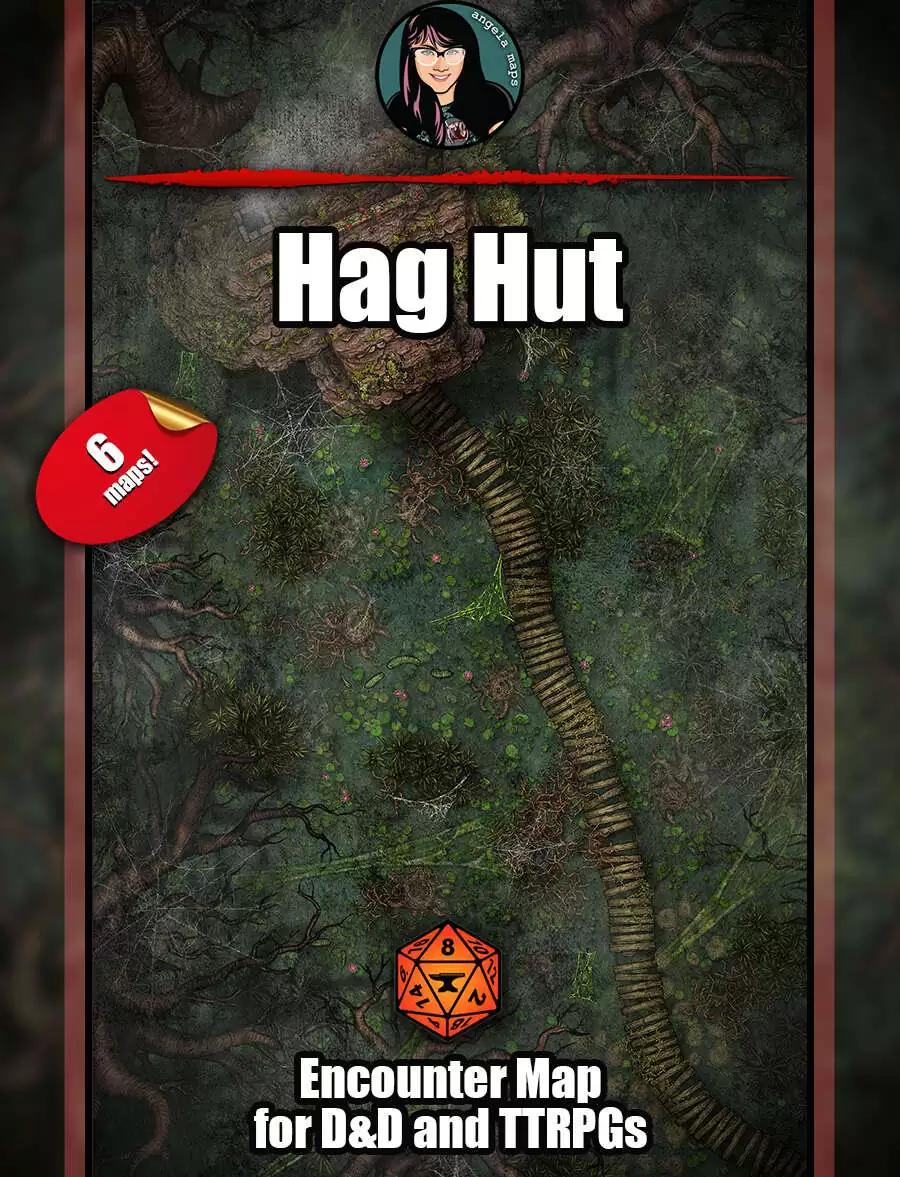 Hag Hut - map pack with Foundry VTT support - Angela Maps | DriveThruRPG