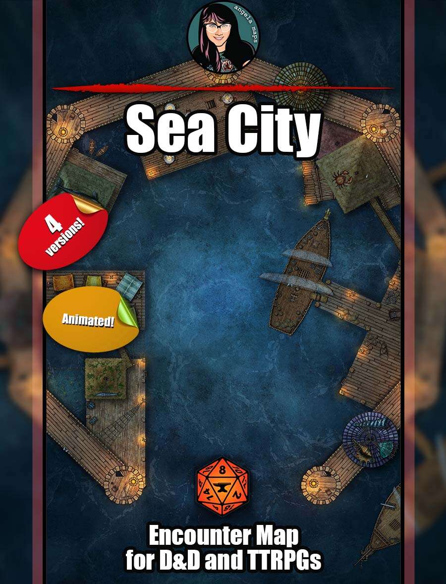 Sea City - Serene animated map pack with Foundry VTT support – JPG ...