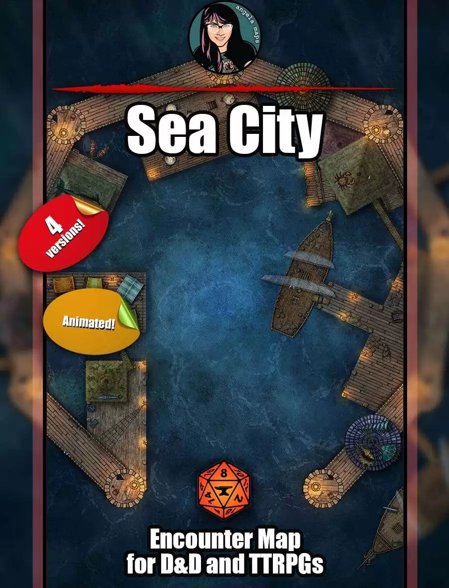 Sea City - Serene animated map pack with Foundry VTT support – JPG ...