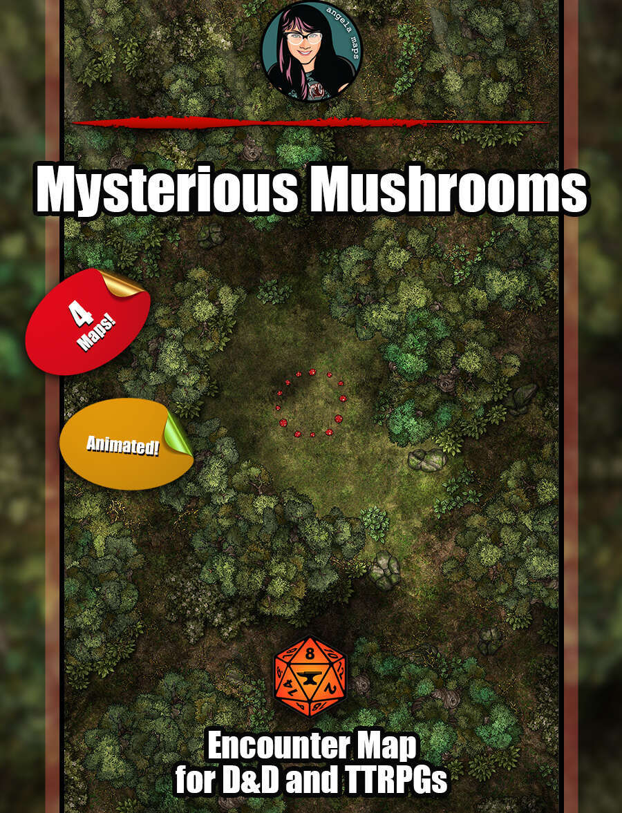 Mysterious Mushrooms - animated map pack with Foundry VTT Support ...
