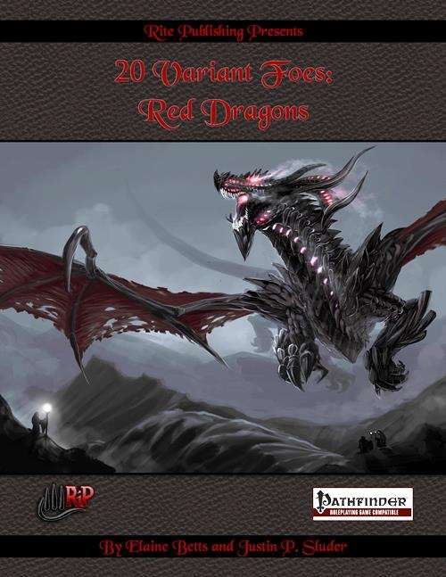 20 Variant Foes: Red Dragons (PFRPG) - Rite Publishing | Pathfinder ...