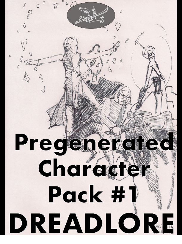 Pregenerated Character Pack #1 - Darkeyes Design LLC | DriveThruRPG