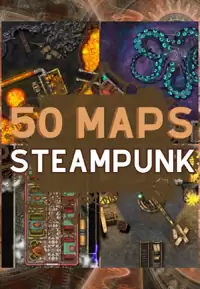 50 STEAMPUNK MAPS VOL 3 - PNG & VTT PACK - PlanarInk Editions ...