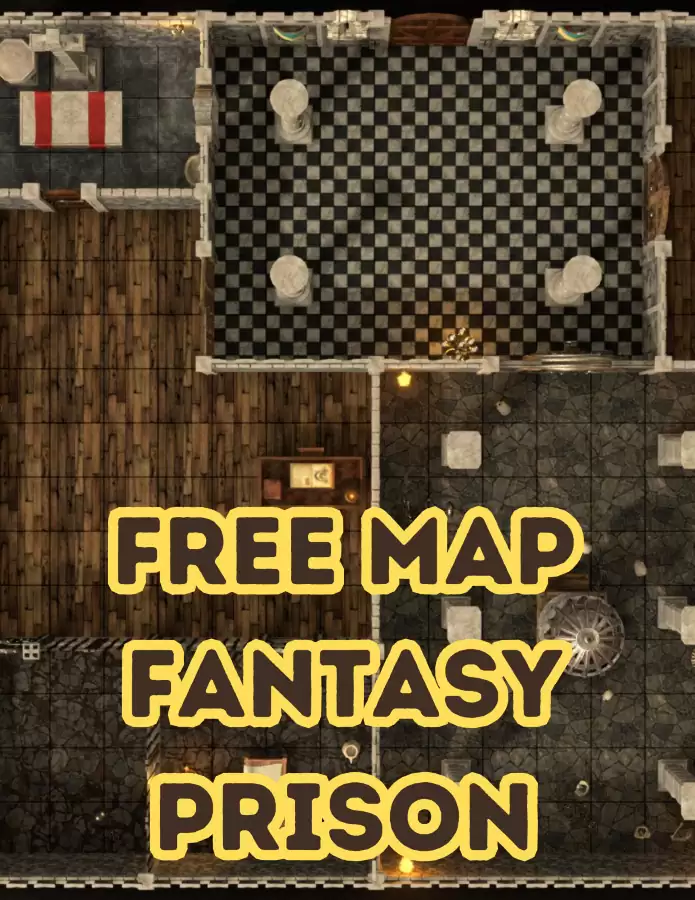 FREE MAP - THE PRISON - PlanarInk Editions | DriveThruRPG