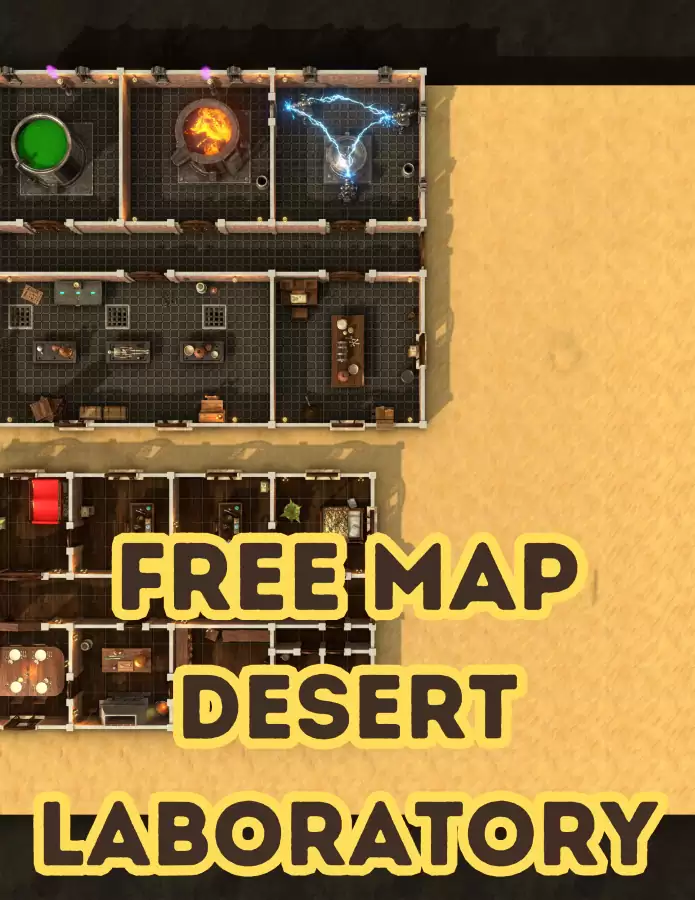 FREE MAP - DESERT LABORATORY - PlanarInk Editions | DriveThruRPG