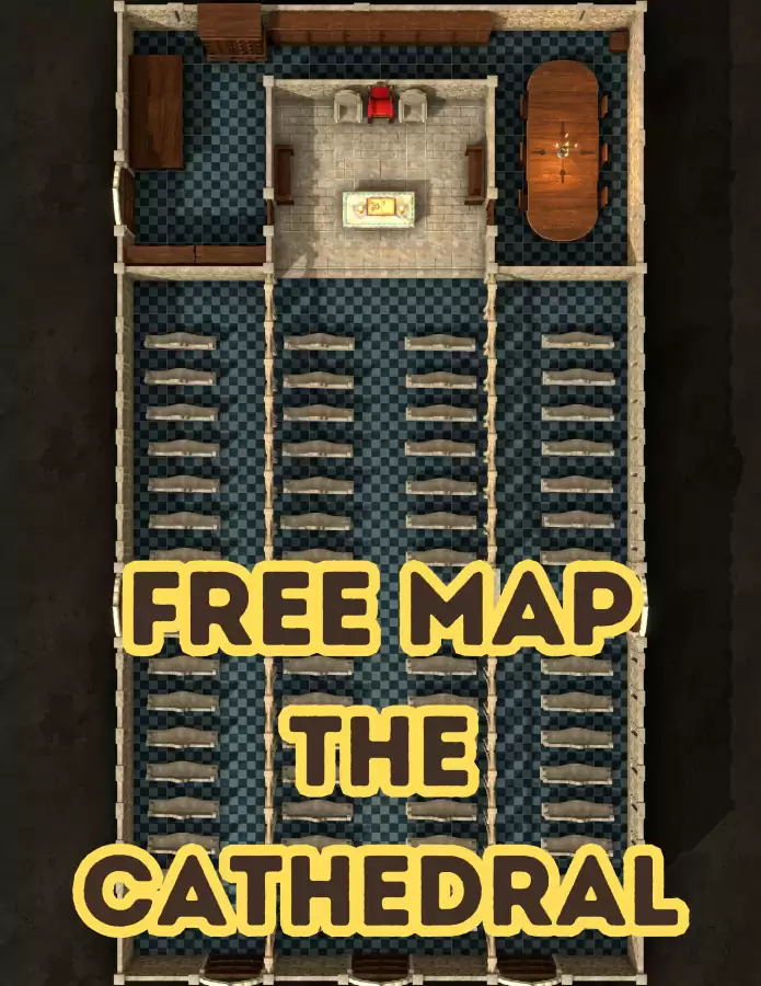 FREE MAP - THE CATHEDRAL - PlanarInk Editions | DriveThruRPG