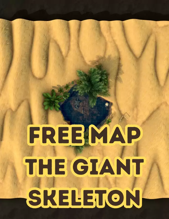 FREE MAP - The Giant Skeleton - PlanarInk Editions | DriveThruRPG