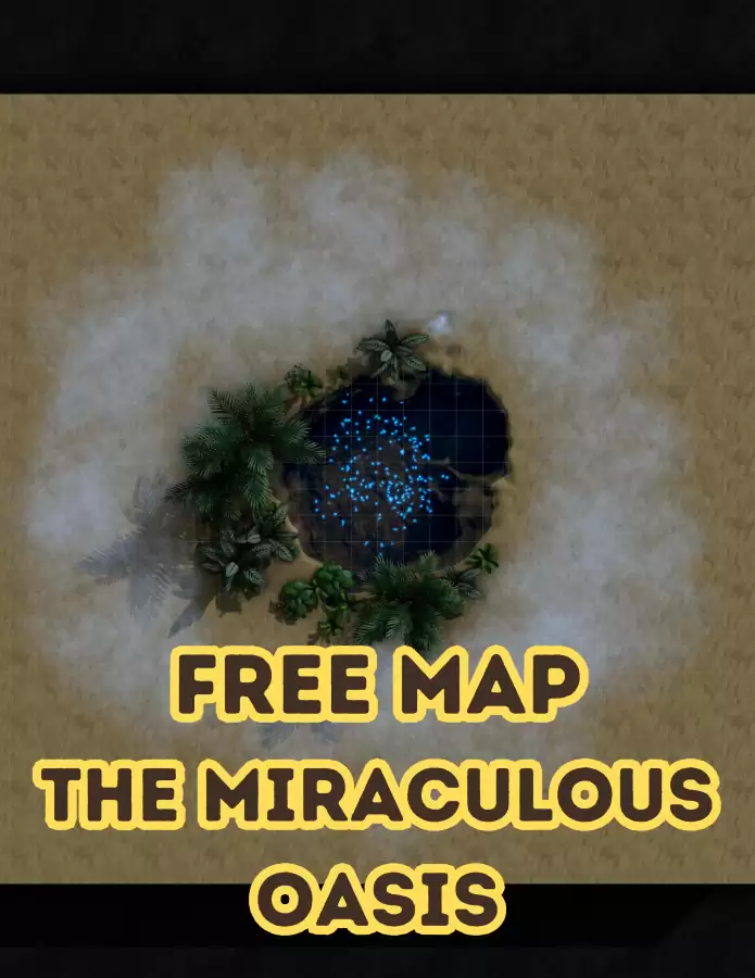 FREE MAP - The miraculous oasis - PlanarInk Editions | DriveThruRPG