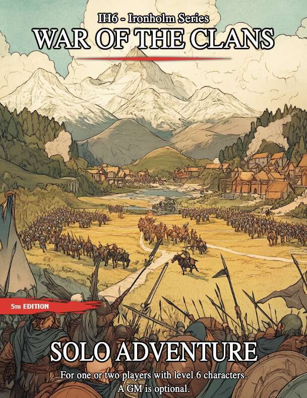 IH6 - War of the Clans (Solo 5e Adventure) - Elfypunk | DriveThruRPG