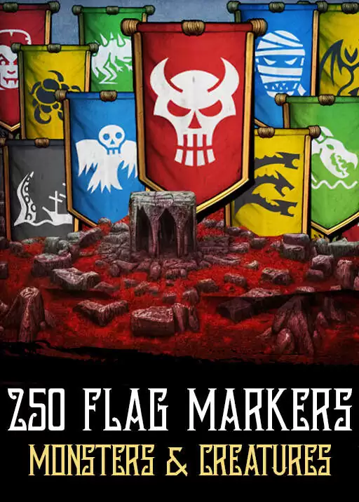 Map Markers: Monsters and Creatures Flags VTT Tokens - TöMa | VTT ...