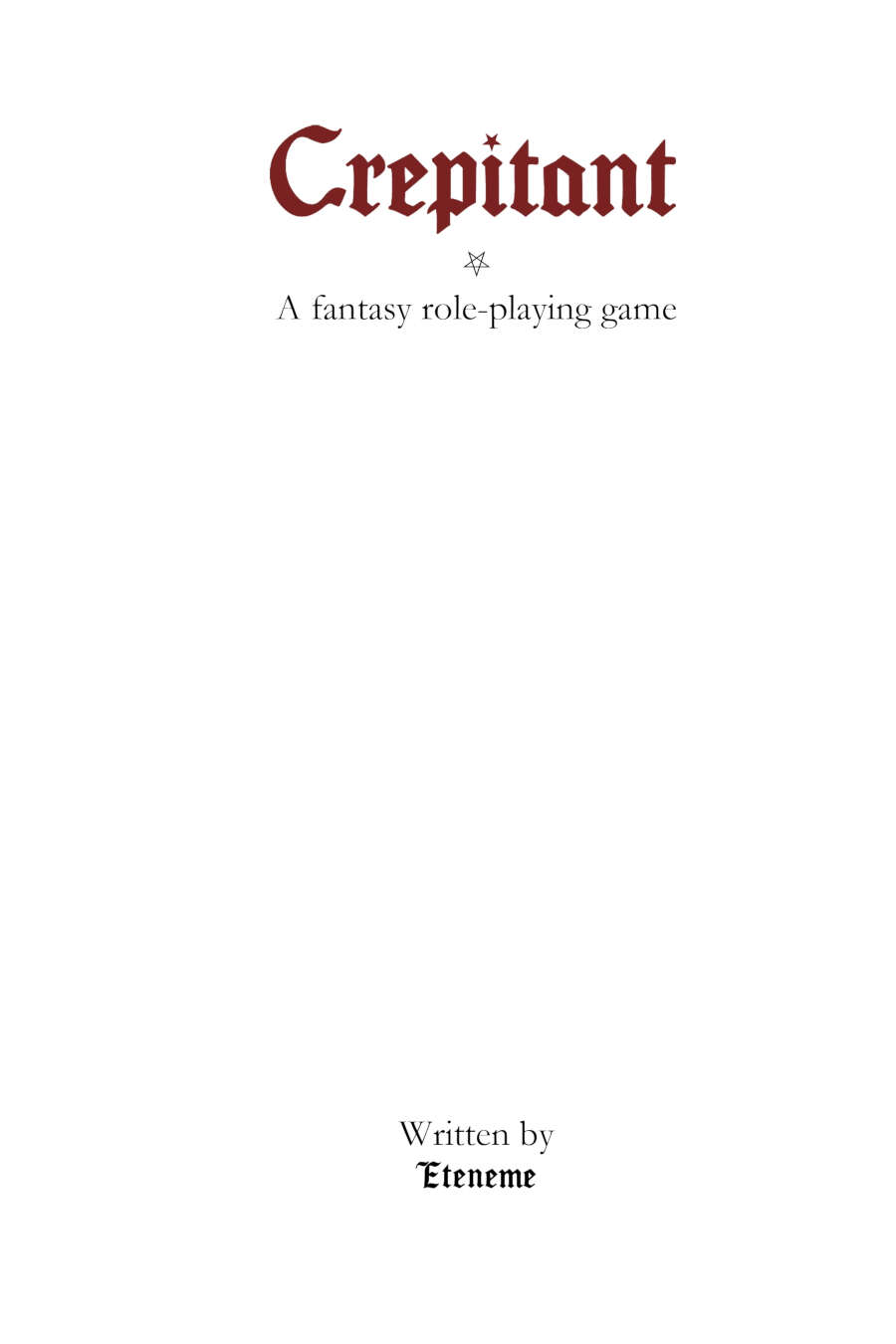 Crepitant RPG (teaser '23) - Carlos Castillo Dávalos | DriveThruRPG