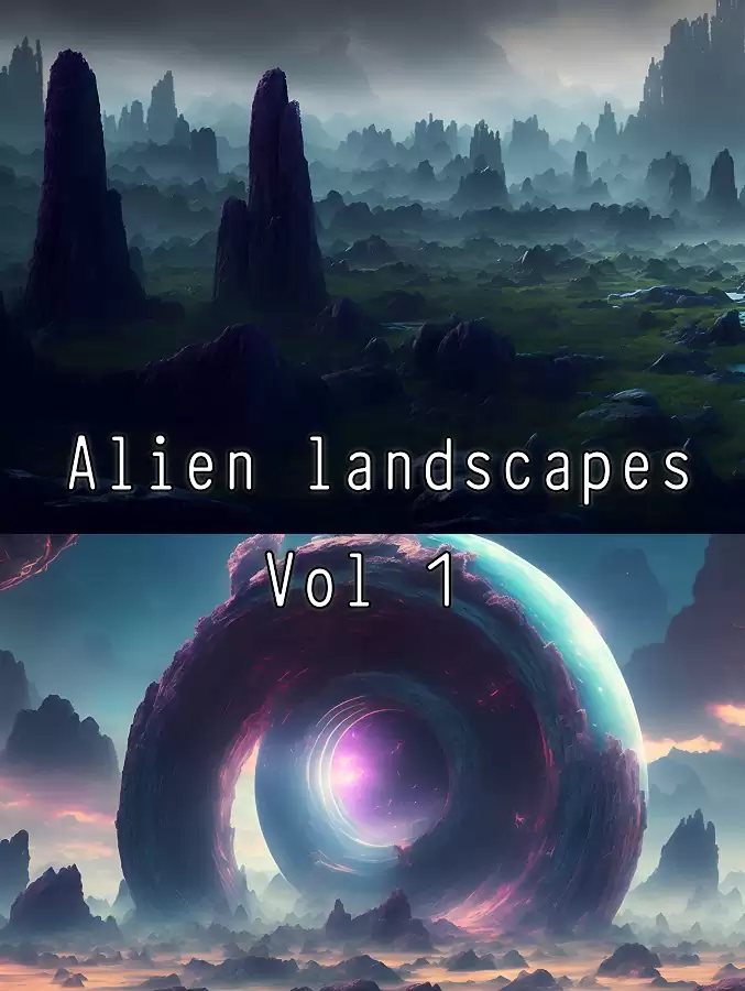 Stock art - 78 Alien Landscapes - Volume 1 - FantasyLandscapes ...
