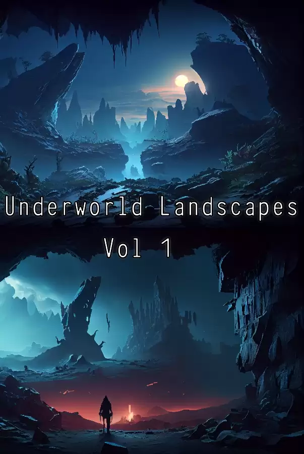 Stock art - 48 Underworld Landscapes - Volume 1 - FantasyLandscapes ...