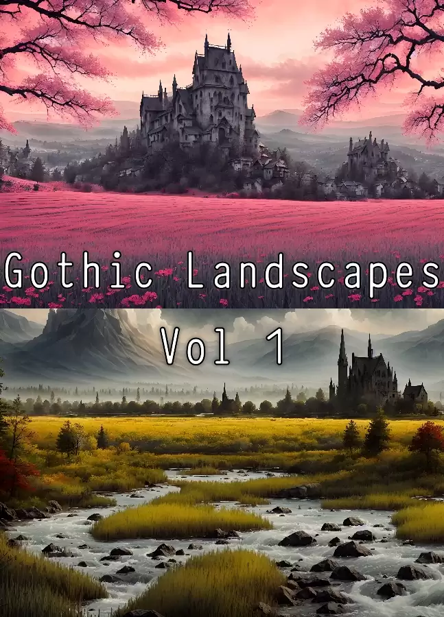 Stock art - 119 Gothic Landscapes - Volume 1 - FantasyLandscapes ...
