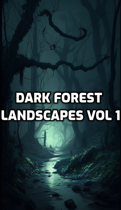 Stock art - 48 Dark Forest Landscapes - Volume 1 - FantasyLandscapes ...