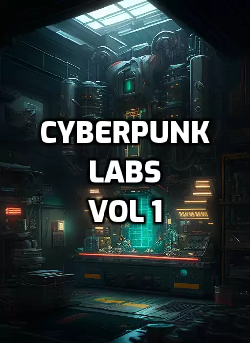 Stock art - 24 Cyberpunk Labs - Volume 1 - FantasyLandscapes | DriveThruRPG