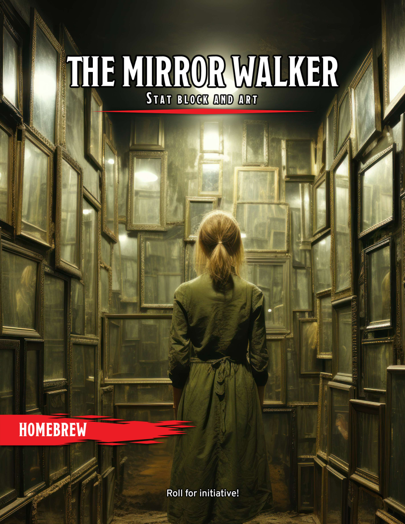 The Mirror Walker - Creature Stat Blocks and Art - FantasyLandscapes ...