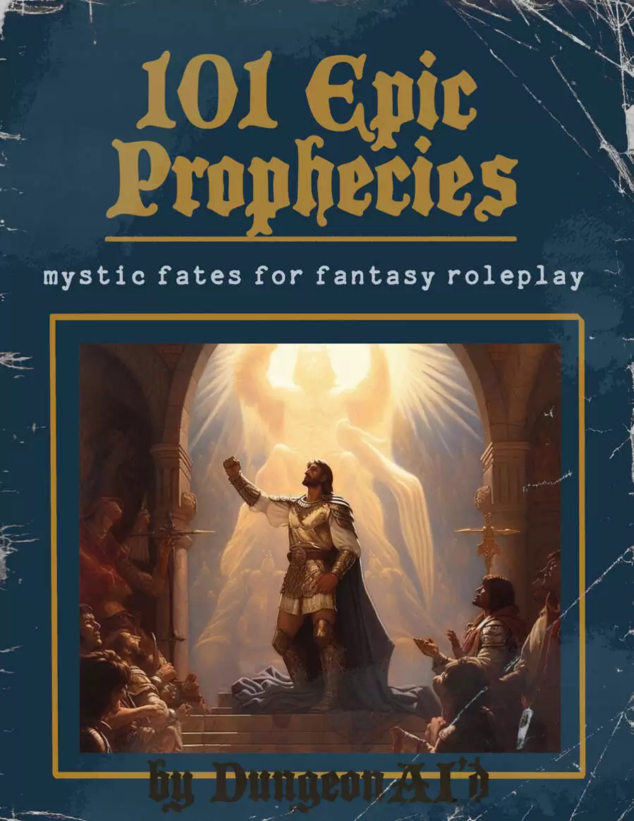 101 Epic Prophecies - DungeonAI'd | DungeonAI'd | DriveThruRPG