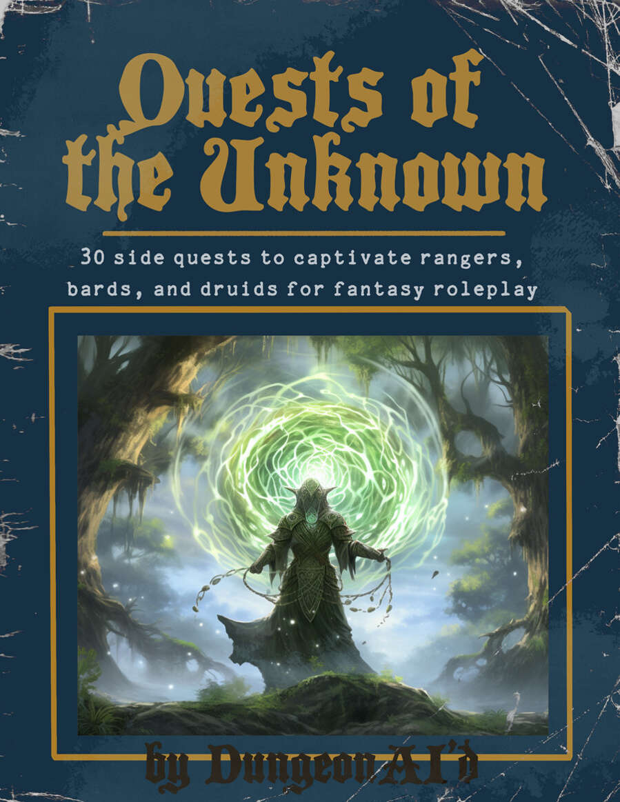 Quests of the Unknown - DungeonAI'd | DungeonAI'd | DriveThruRPG