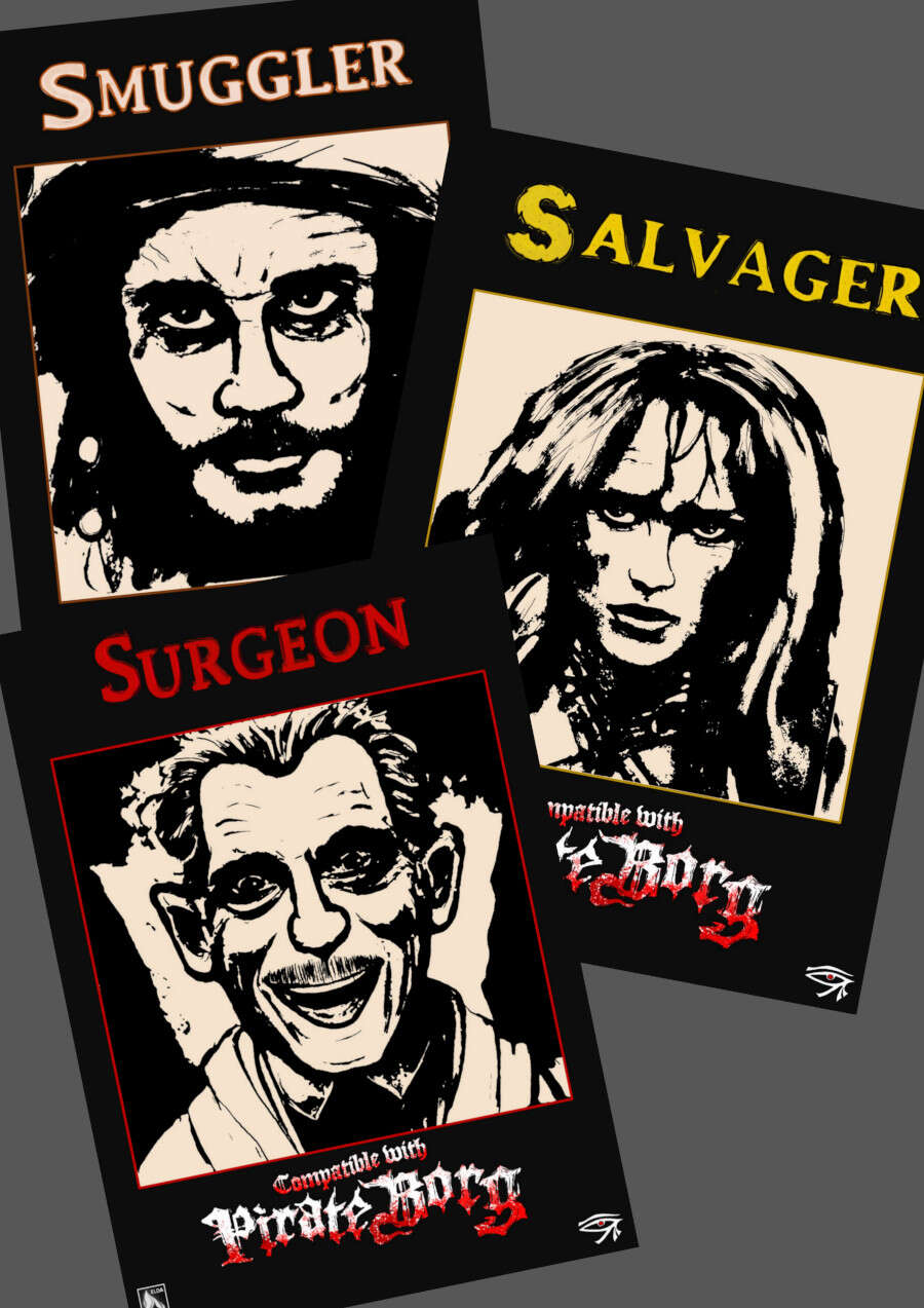 Pirate Borg Professions - Salvager, Smuggler & Surgeon [BUNDLE] - Tomas ...