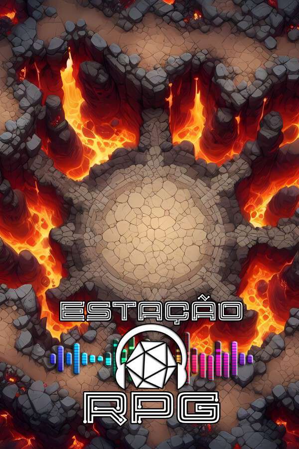 Lava Cave [10] - Battlemap - Estação RPG | Battle Maps - Caves | Battle ...