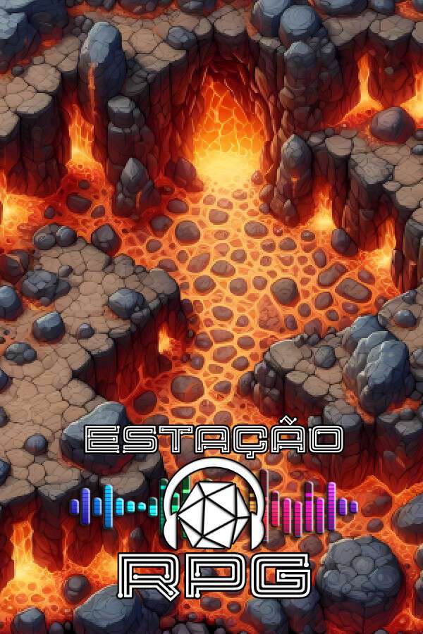 Lava Cave [15] - Battlemap - Estação RPG | Battle Maps - Caves | Battle ...