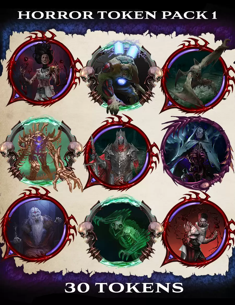 Horror Token Pack 1 - Critical Crafting | DriveThruRPG