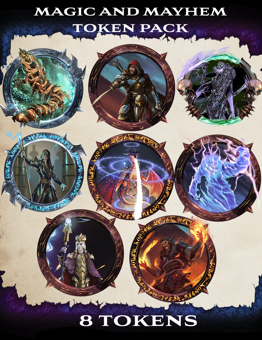 Magic and Mayhem Token Pack - Critical Crafting | DriveThruRPG