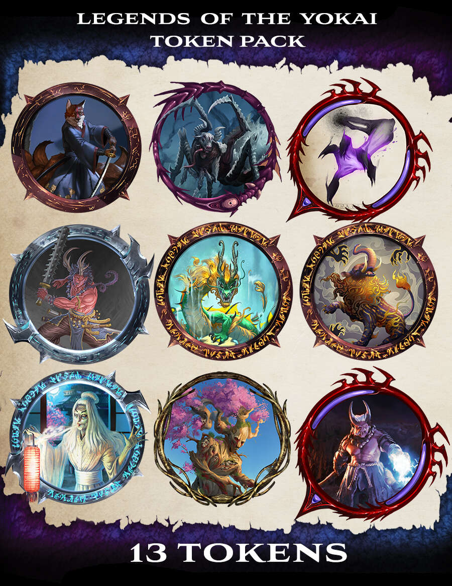 Legends of the Yokai Token Pack - Critical Crafting | DriveThruRPG