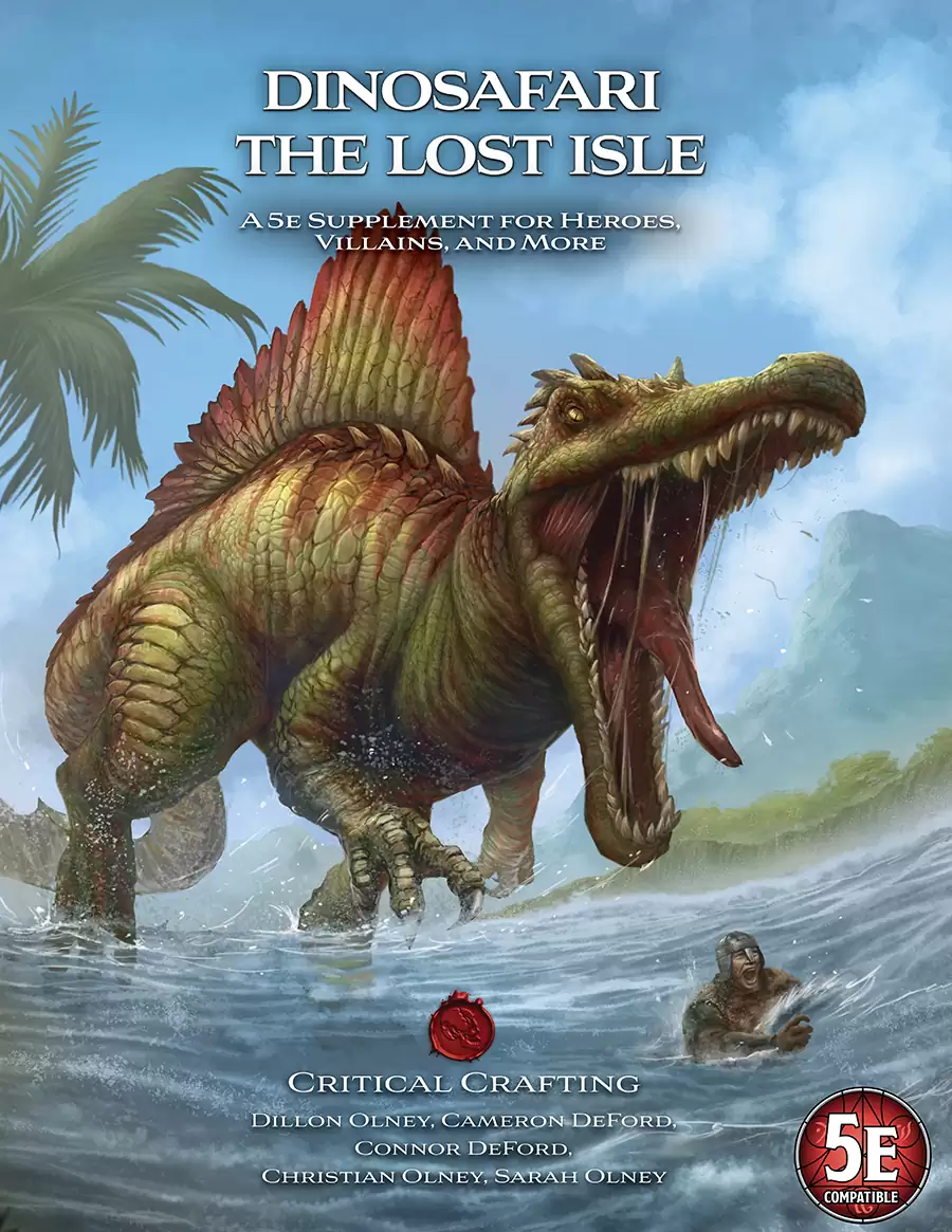 Dinosafari - The Lost Isle - Critical Crafting | DriveThruRPG