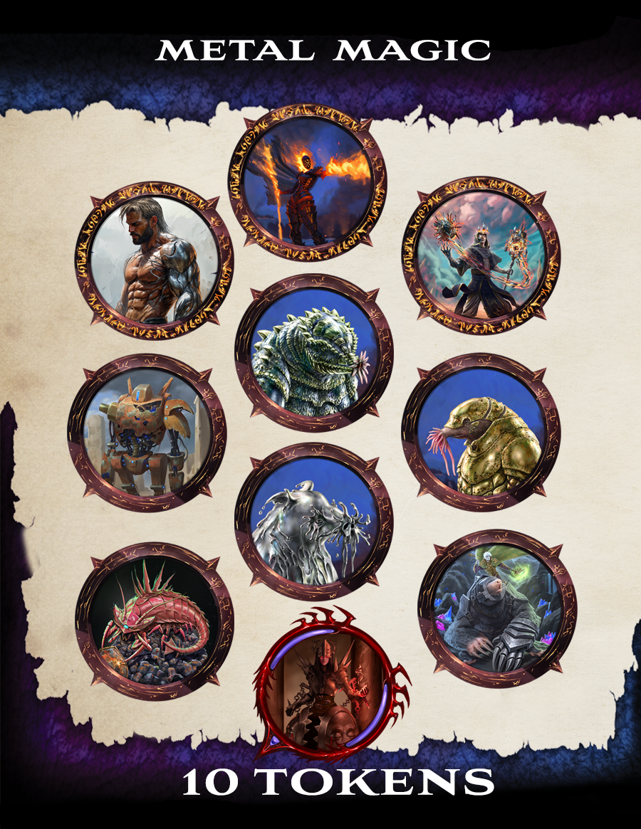 Metal Magic Token Pack - Critical Crafting | DriveThruRPG