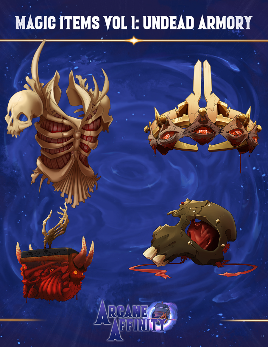 Magic Items Vol 1: Undead Armory - Arcane Affinity | DriveThruRPG