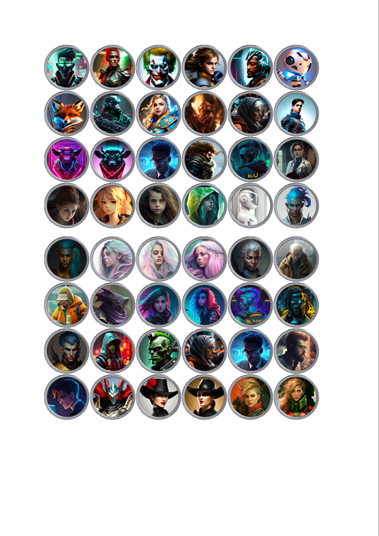 415 SciFi Tokens for VTT Use [TZ Token Bag 01] - TalonZorch | DriveThruRPG