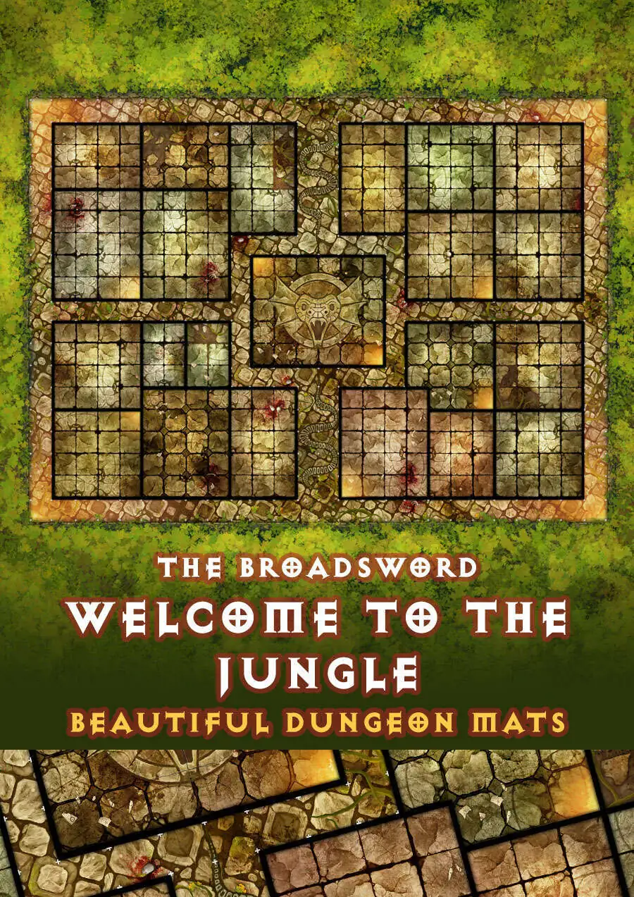 Beautiful Dungeon Mats - The Broadsword - Welcome to the Jungle ...