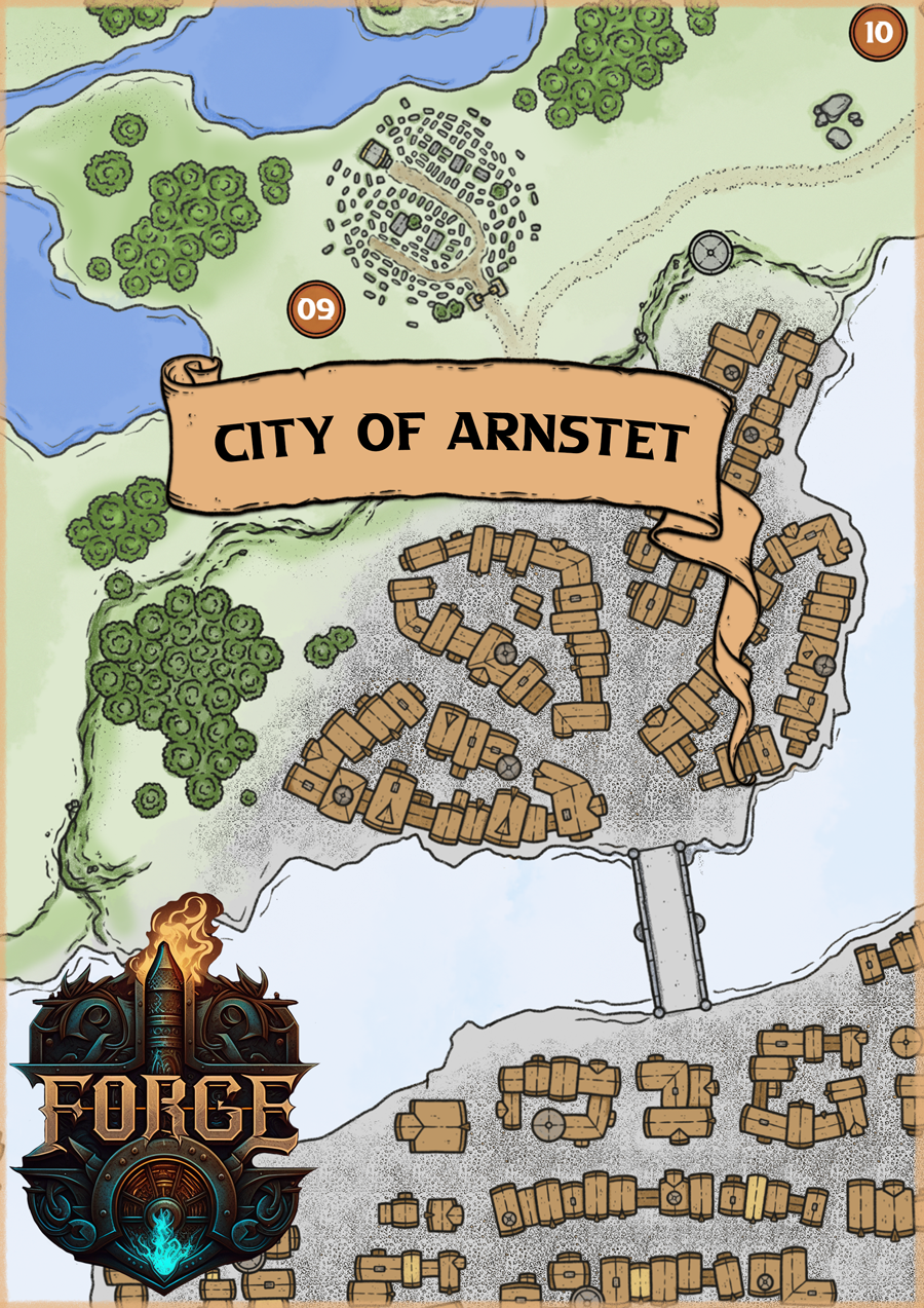 Forge Map : City of Arnstet - RPG Forge | Fantasy Maps | DriveThruRPG