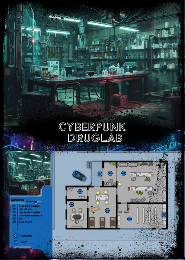 RPG Forge : cyberpunk druglab - RPG Forge | Cyberpunk | DriveThruRPG