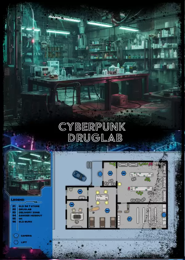 RPG Forge : cyberpunk druglab - RPG Forge | Cyberpunk | DriveThruRPG
